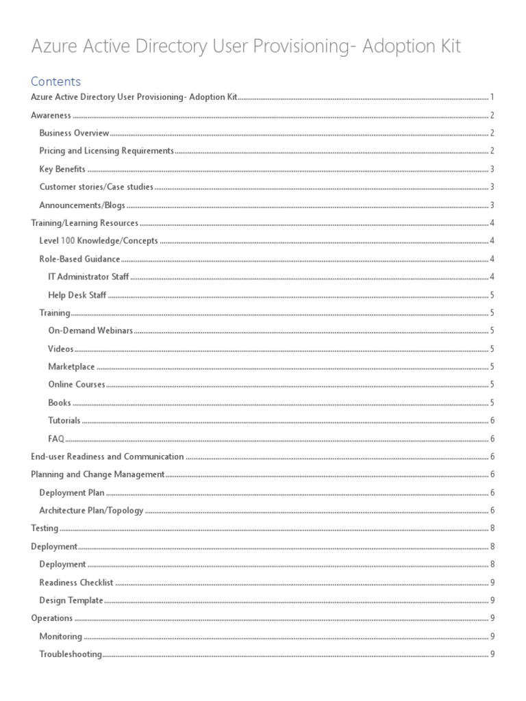 A Comprehensive Guide to Planning and Implementing Azure Active ...