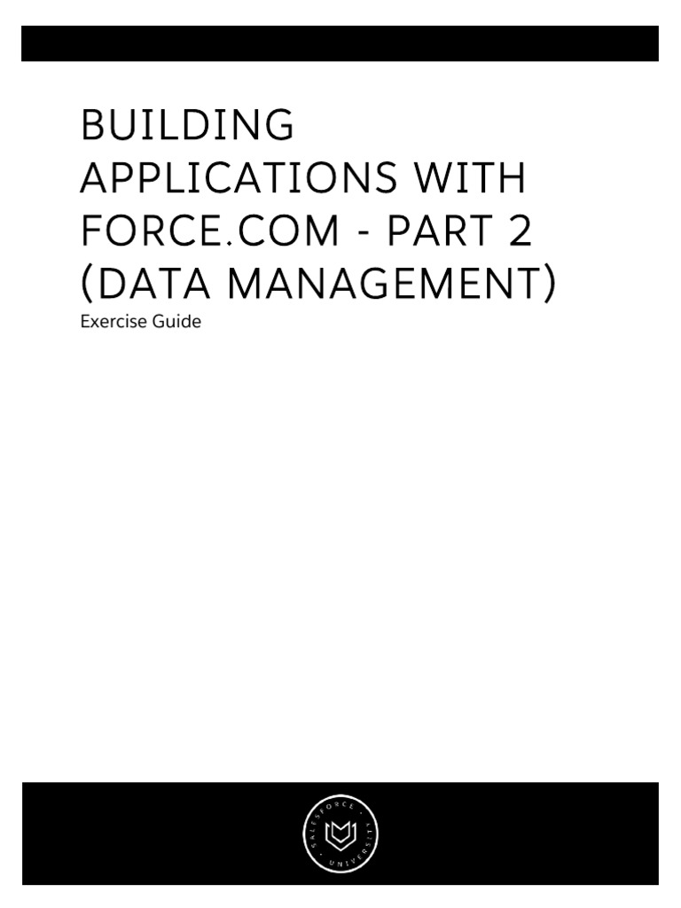 Data Management Exercises Guide Pdf Application Software Computer