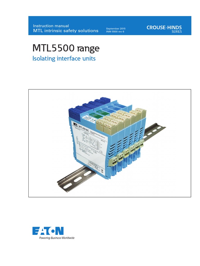 MTL 5500 Manual | PDF | Electrical Connector | Ac Power Plugs And Sockets