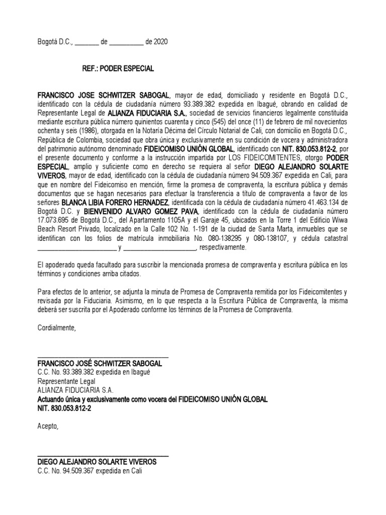 Poder 1105A Diego Alejandro Solarte Viveros (RV ALIANZA 27-11-20) VF ...