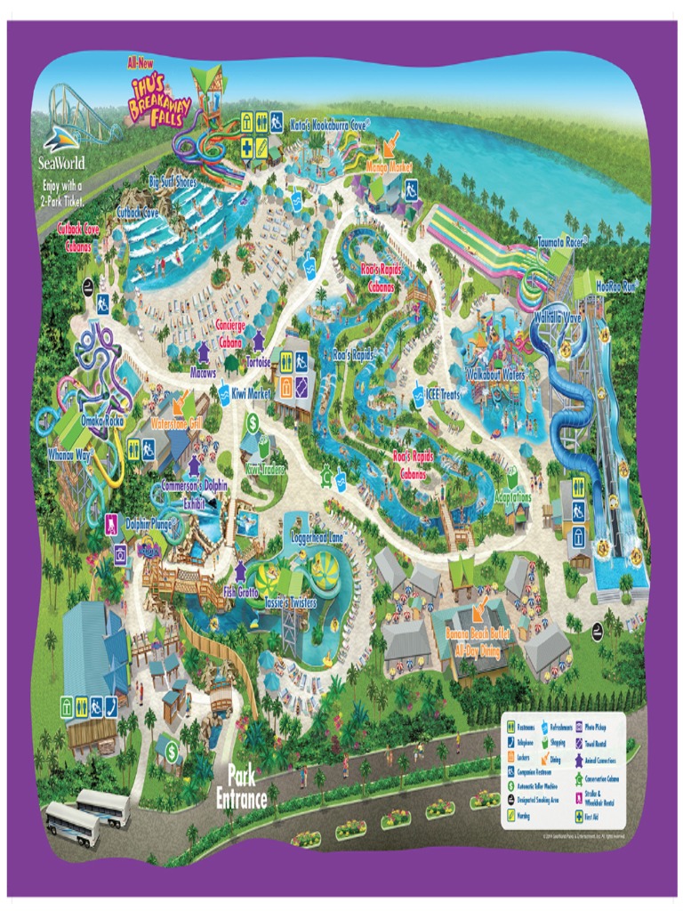Aquatica Orlando Park Map 2017 | PDF
