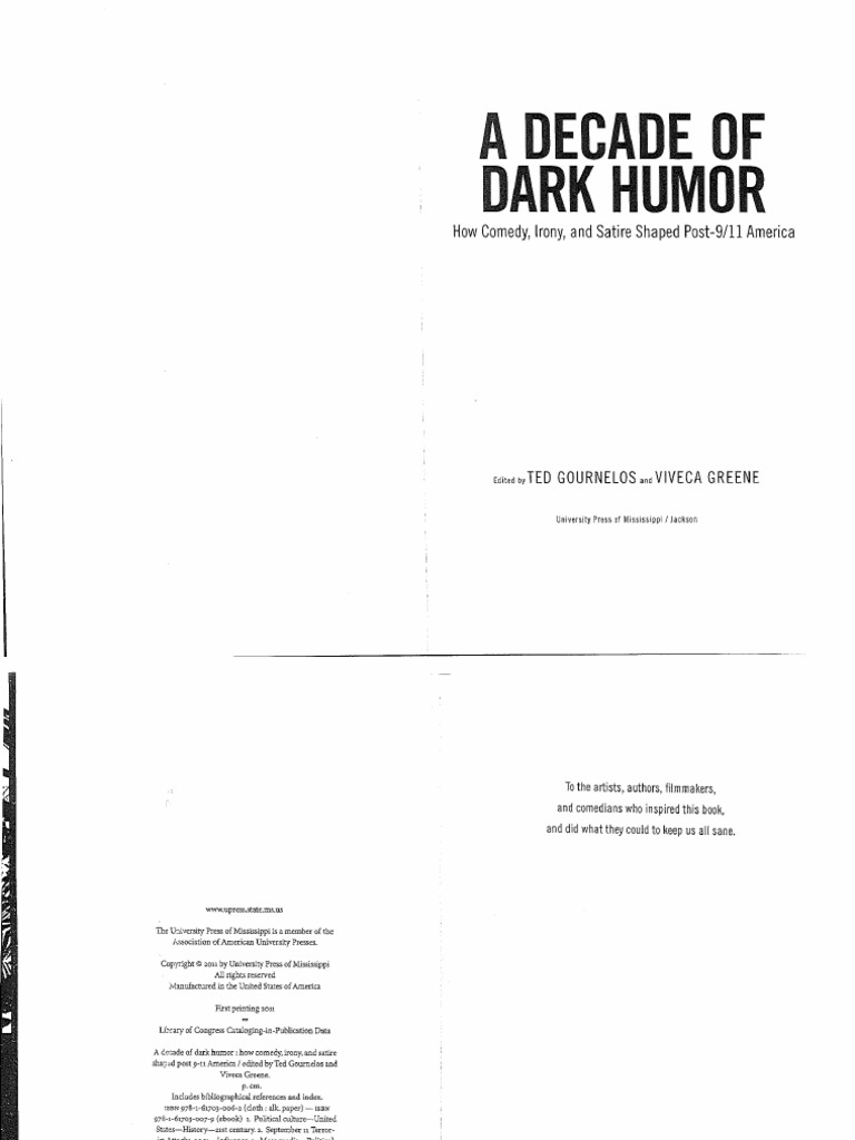 A Decade of Dark Humor How Comedy, Irony, and Satire Shaped Post-9 11 ...