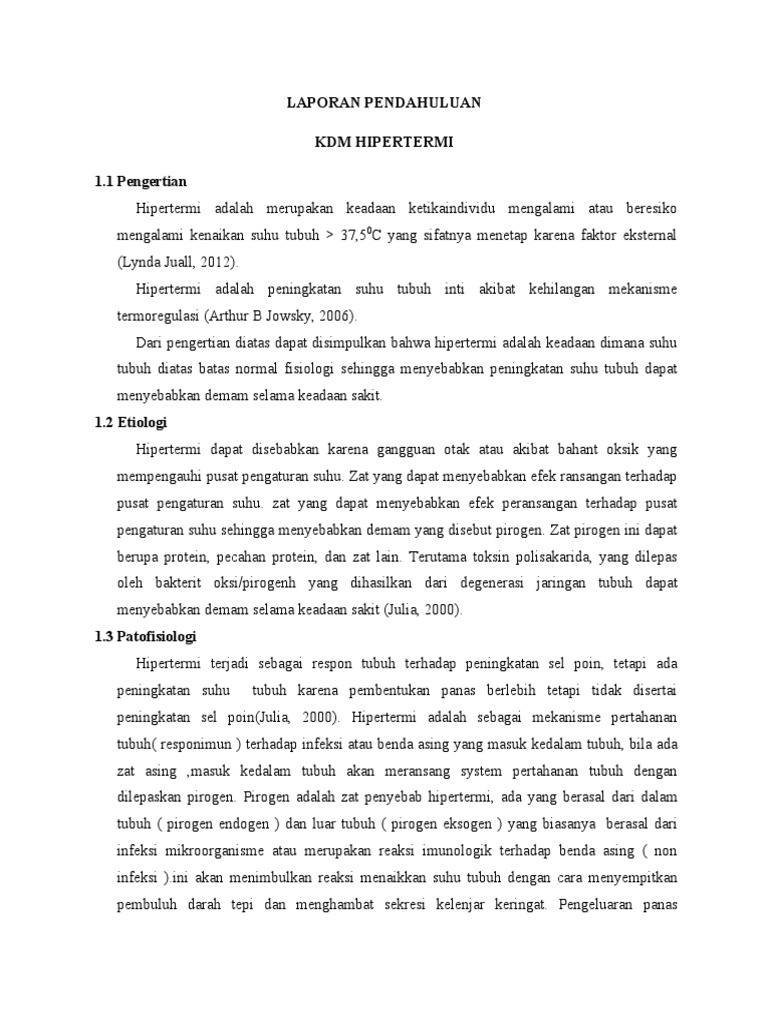 KDM Hipertermi | PDF