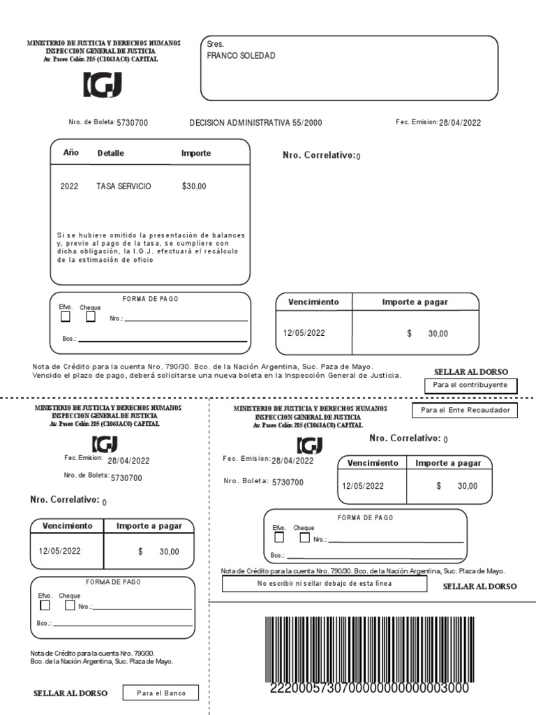 Boleta | PDF | Dinero | Economias