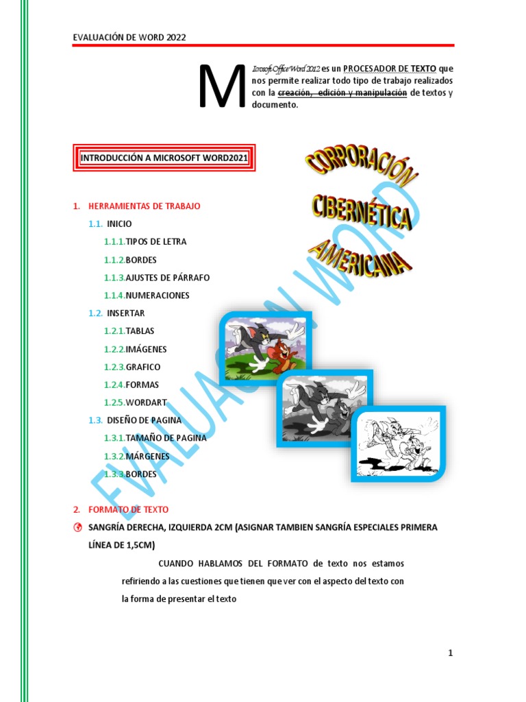 Examen Word 2022 | PDF | Microsoft Word | Microsoft Windows