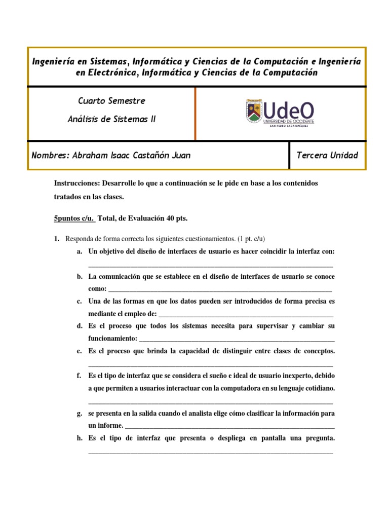 Evaluación Final Programación IV, Abraham Castanon | PDF | Programación ...