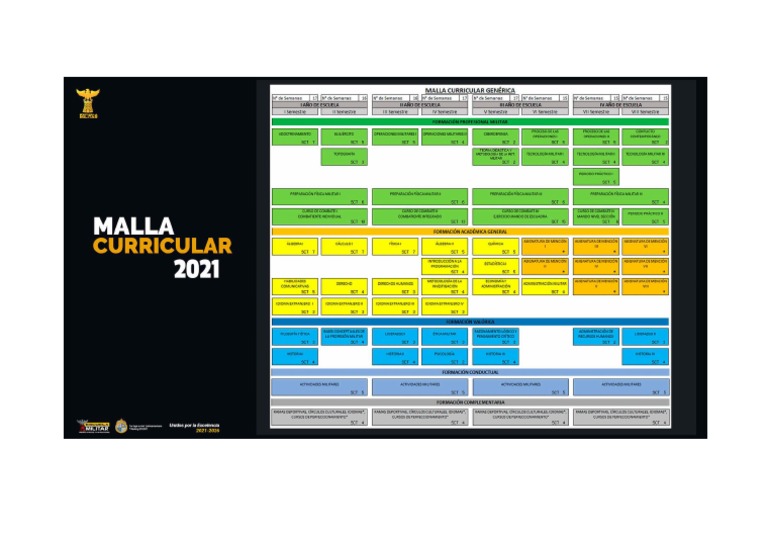 Malla Curricular Escuela Militar | PDF