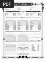 WOD - Werewolf - The Apocalypse - Character Sheet - 2nd Edition | PDF