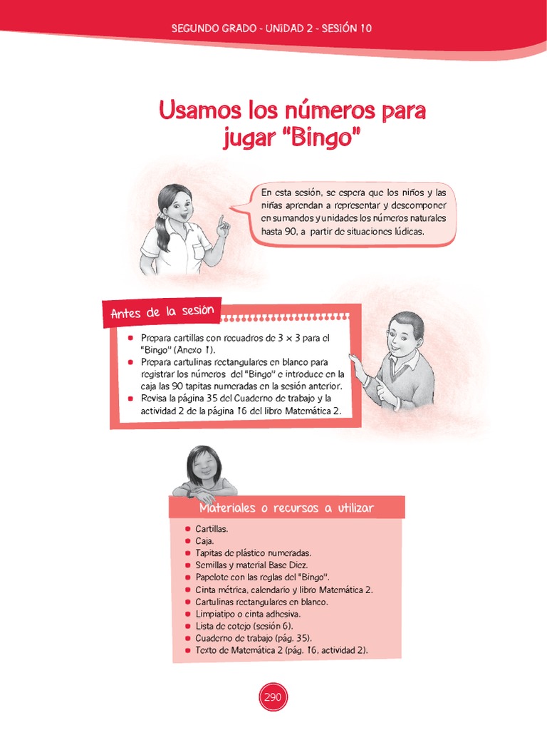 Usamos Los Números para Jugar Bingo | PDF