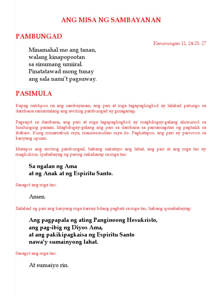 Miyerkules NG Abo 2022 | PDF