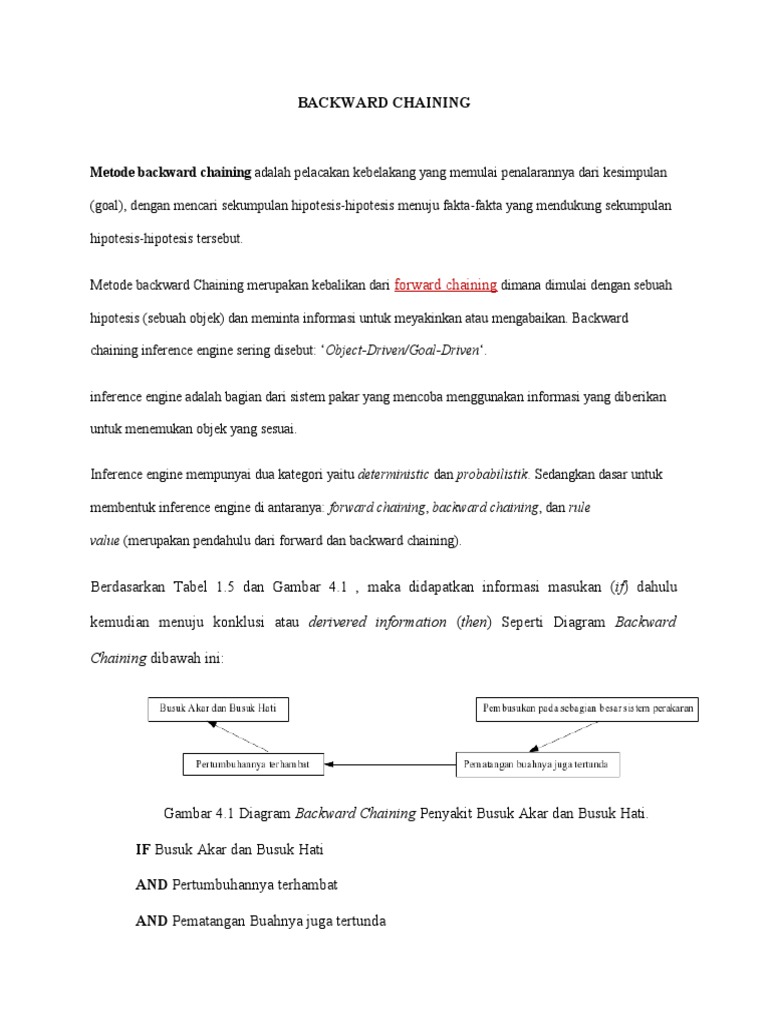 Backward Chaining | PDF | Pengembangan Diri | Sains & Matematika
