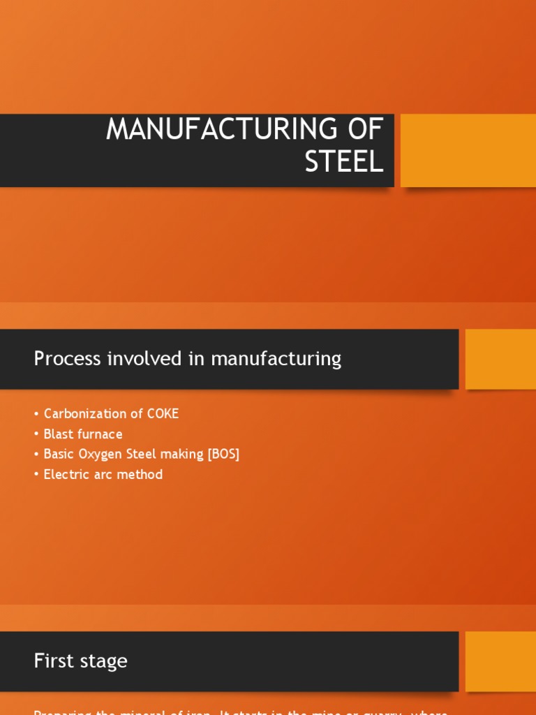 Steel Manufacturing Process Overview | PDF | Blast Furnace | Steelmaking