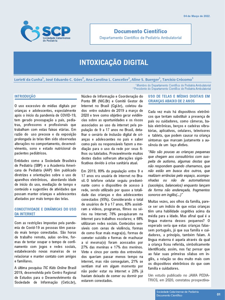 DC Intoxicacao Digital | PDF | Internet | Tempo
