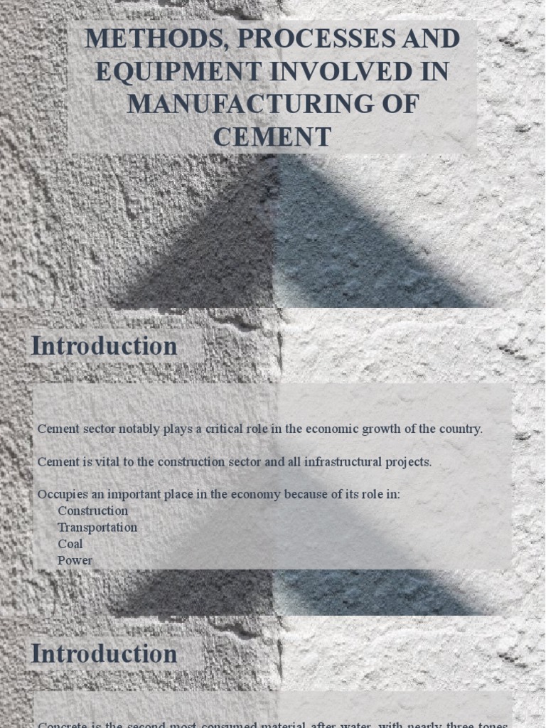 Cement Manufacturing Processes Explained | PDF | Cement | Mill (Grinding)