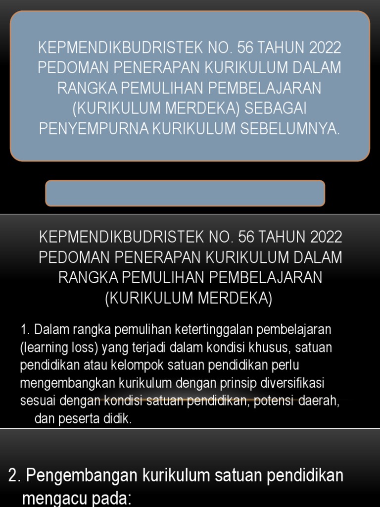 Pedoman Kurikulum Merdeka 2022 | PDF | Karier & Perkembangan