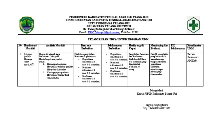 Pdsa Program Ukm STBM | PDF