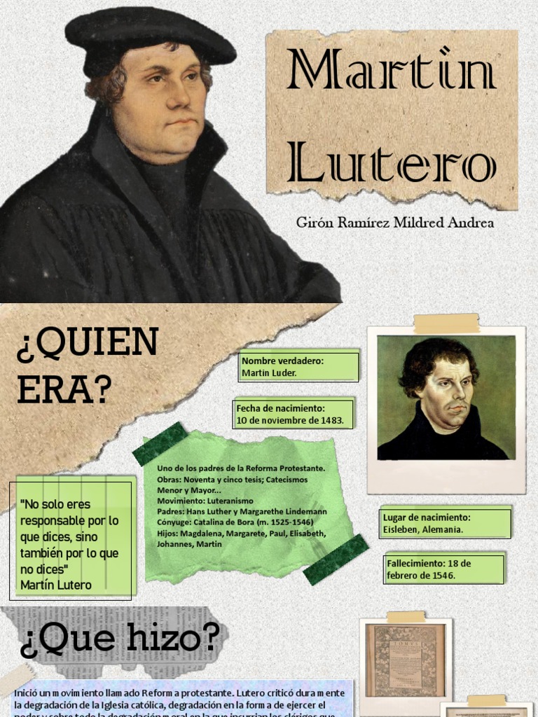 Martín Lutero y sus 95 Tesis | PDF | Martin Luther | protestantismo