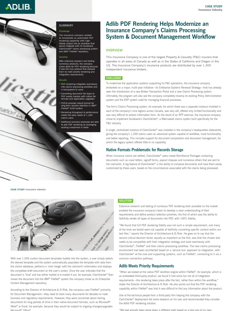 Case Study Insurance | PDF | Insurance | Microsoft Excel