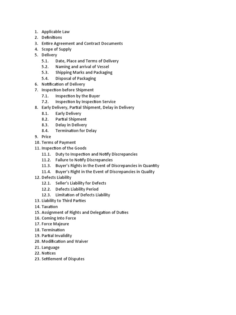 ICC Contract | PDF
