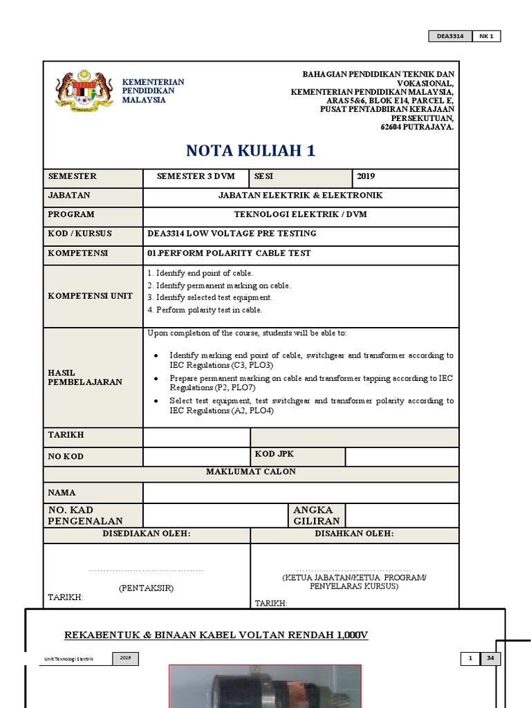 Nk1 Nota Kuliah | PDF