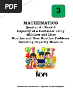 LP in Math Ii | PDF | Litre | Lesson Plan