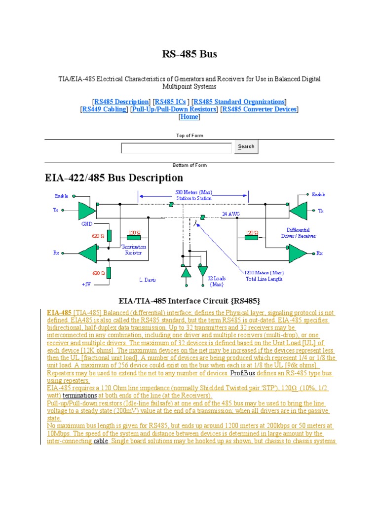 RS 485 | Electrical Connector | Computer Networking