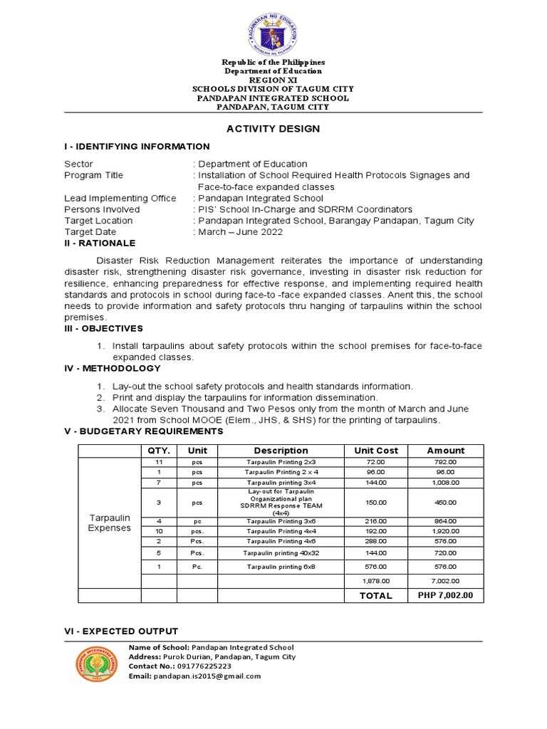 Health Protocols Installation Plan | PDF | Economies