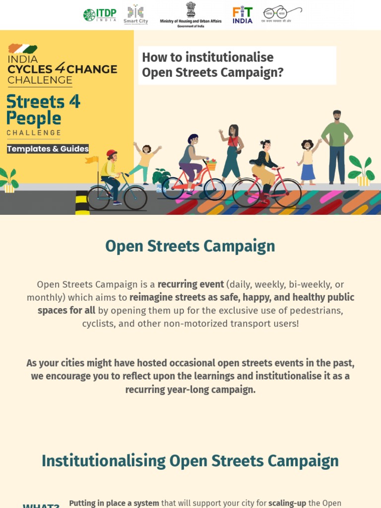 How To Institutionalise Open Streets Campaign? | PDF | Social Media ...