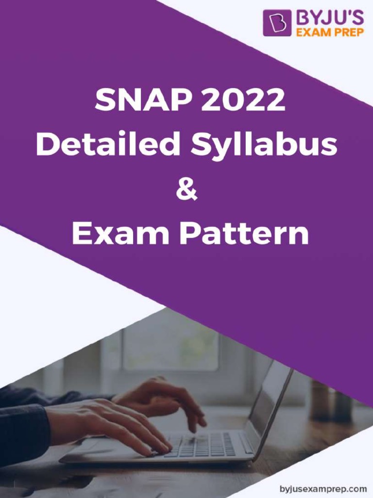 Snap Exam Pattern and Syllabus 1-2-35 | PDF | Mathematics