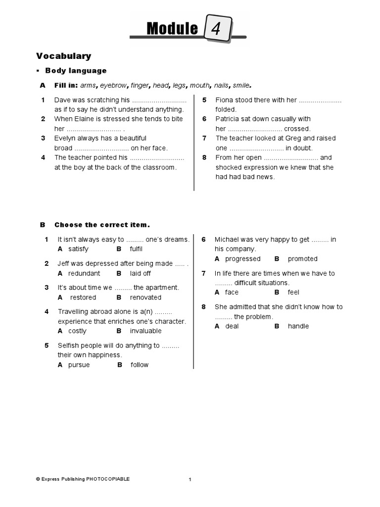 04 OnScreen B2plus Module 4 | PDF | Happiness | Cognition
