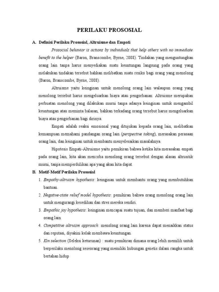 Perilaku Prososial | PDF