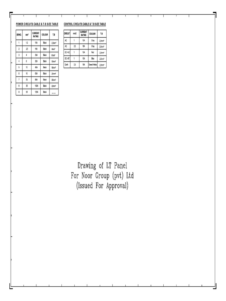 LT Panel DWG Noor | PDF | Force | Electrical Equipment