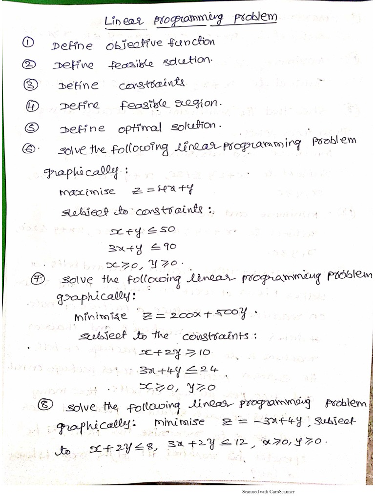 Lpp Important Questions Pdf