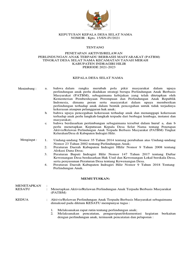 SK Patbm Selat Nama | PDF