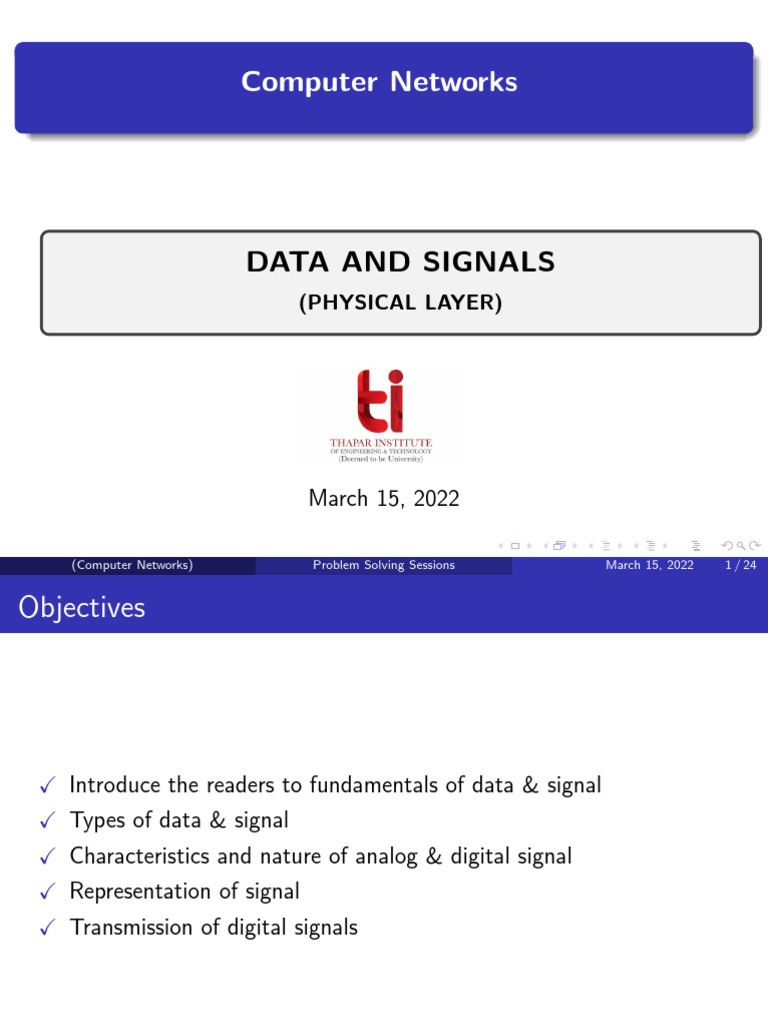 Computer Networks: Data and Signals | PDF | Frequency | Wavelength