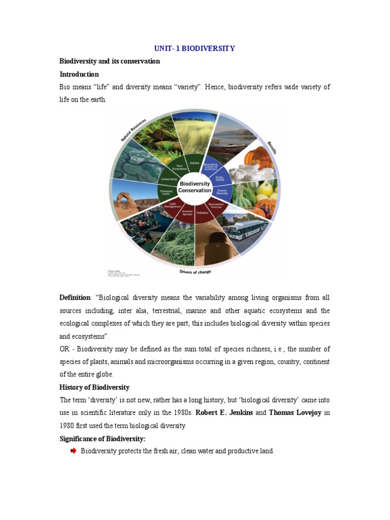 Biodiversity Unit-1 | PDF | Biodiversity | Himalayas