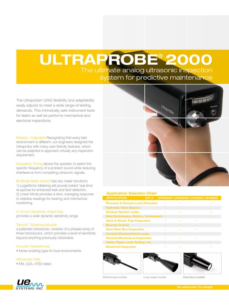 Ultraprobe 2000: The Ultimate Analog Ultrasonic Inspection System For ...