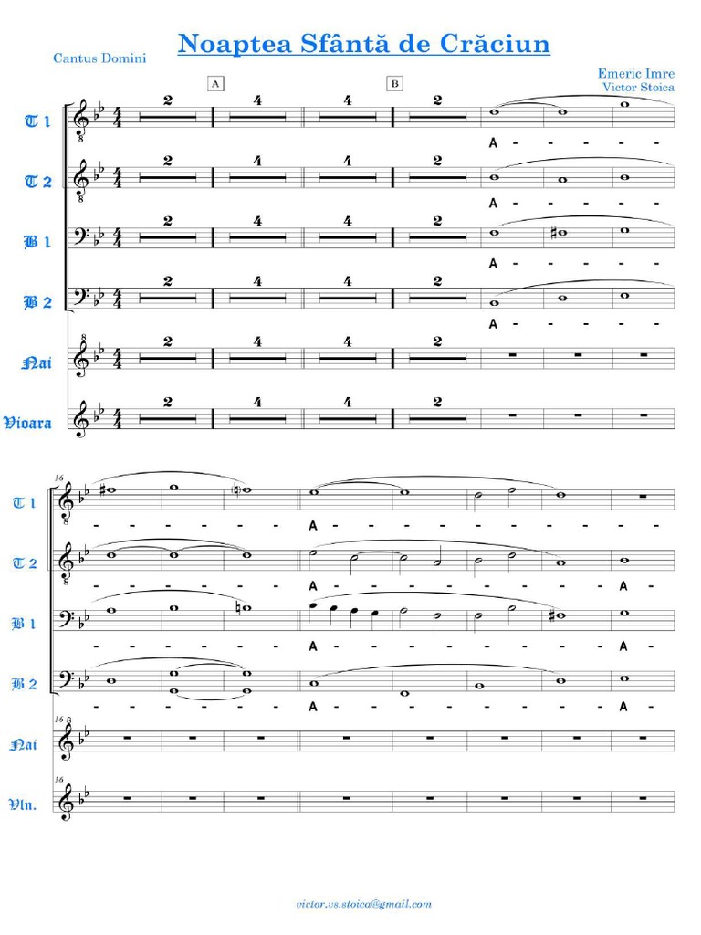 Noaptea Sfanta de Craciun | PDF