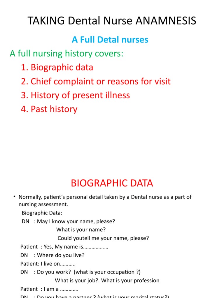 Unit 1. Taking Anamnesis | PDF | Clinical Medicine | Diseases And Disorders