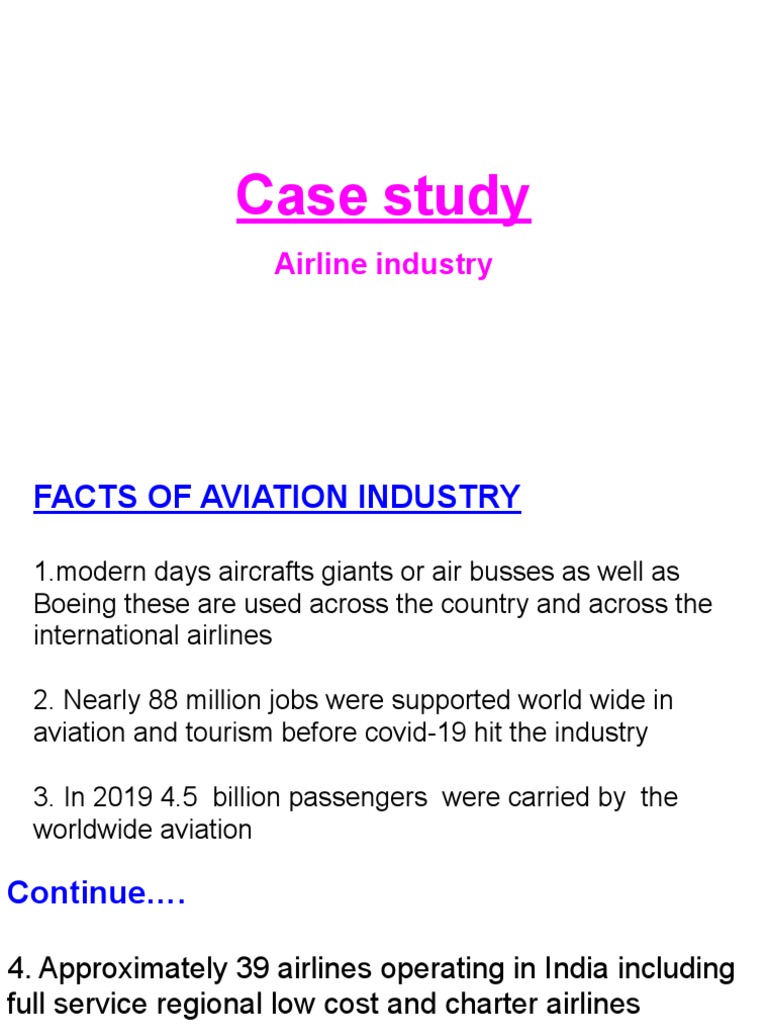 Case Study: Airline Industry | Download Free PDF | Airlines | Aviation