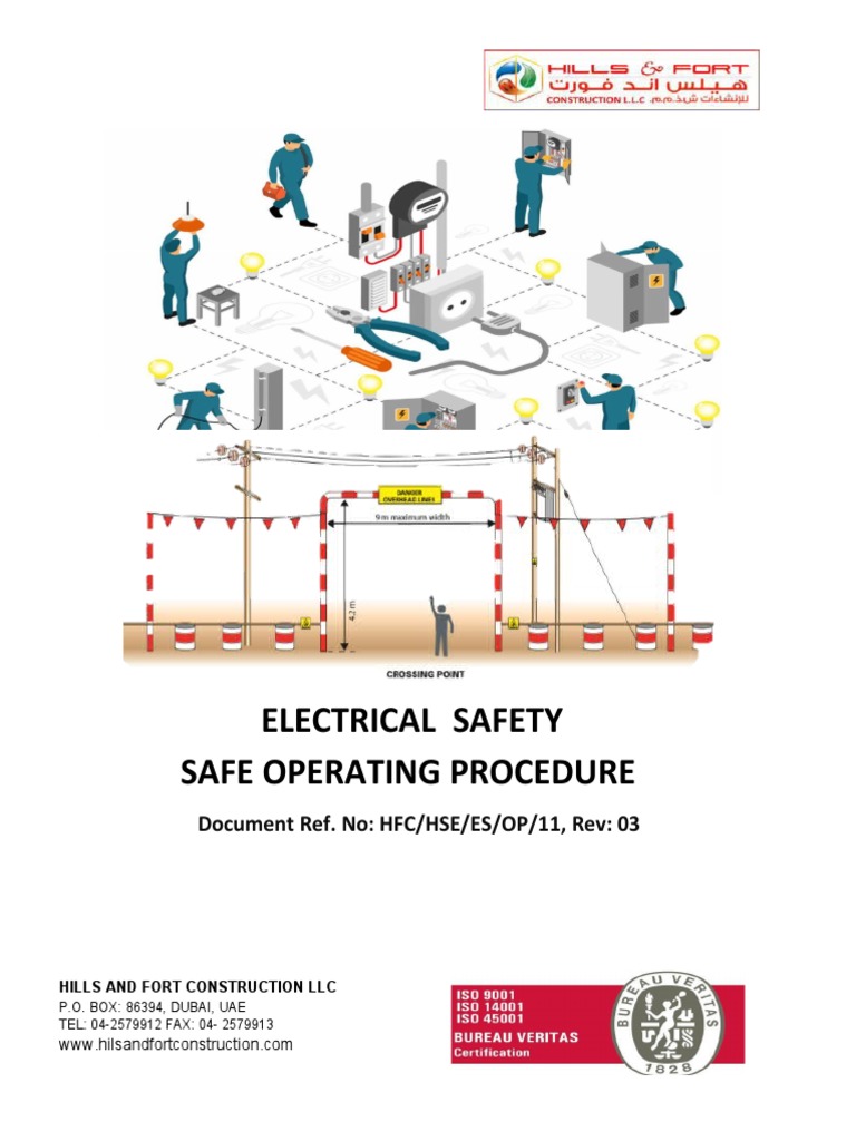 Electrical Safety Safe Operating Procedure: Document Ref. No: HFC/HSE ...