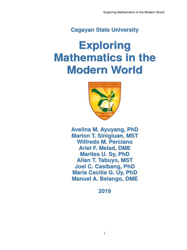 Mathematics in The Modern World1 | PDF | Pattern | Set (Mathematics)