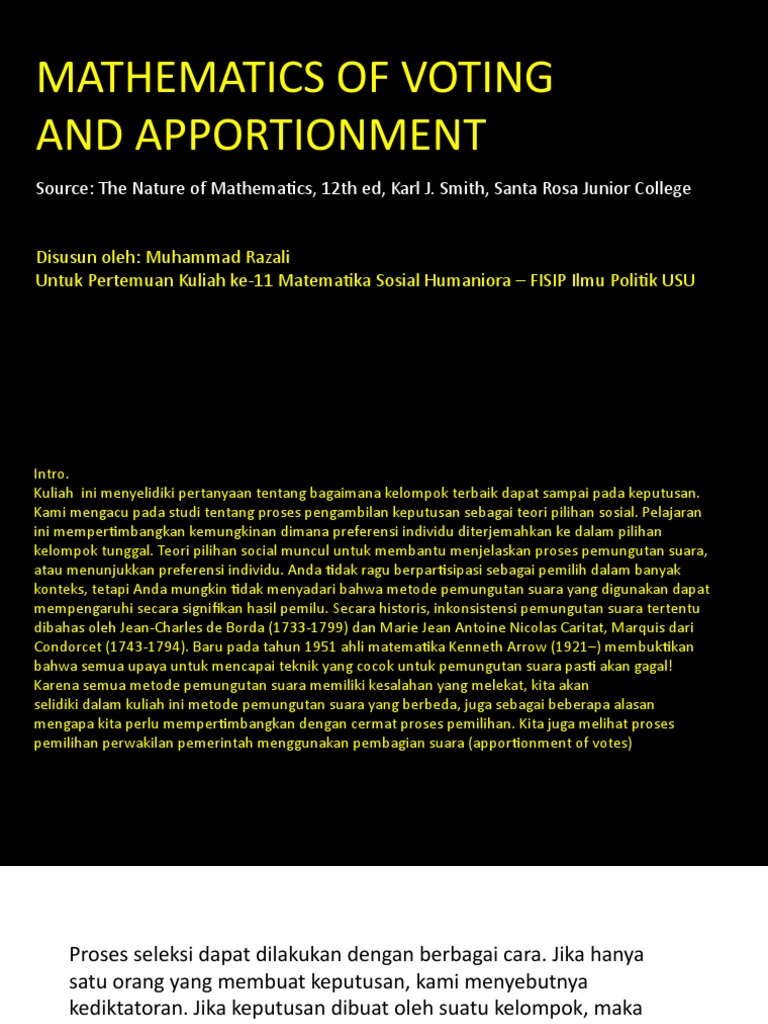 Matematika Voting | PDF