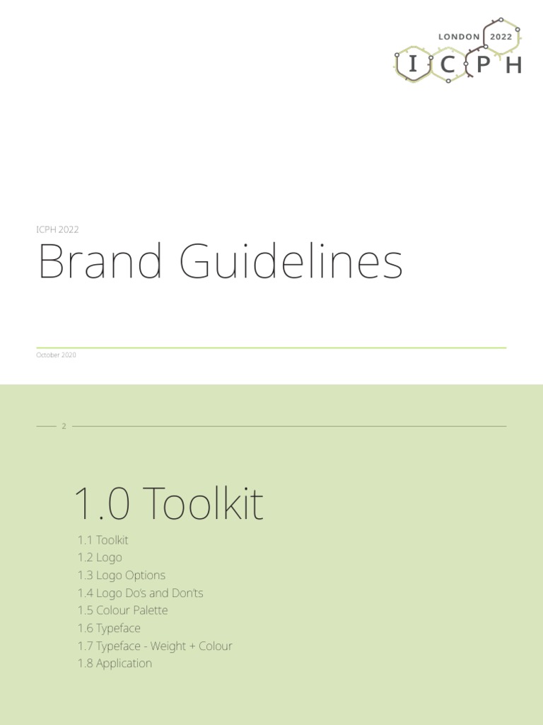 ICPH 2022 Visual Identity Toolkit | PDF | Logos | Verdana