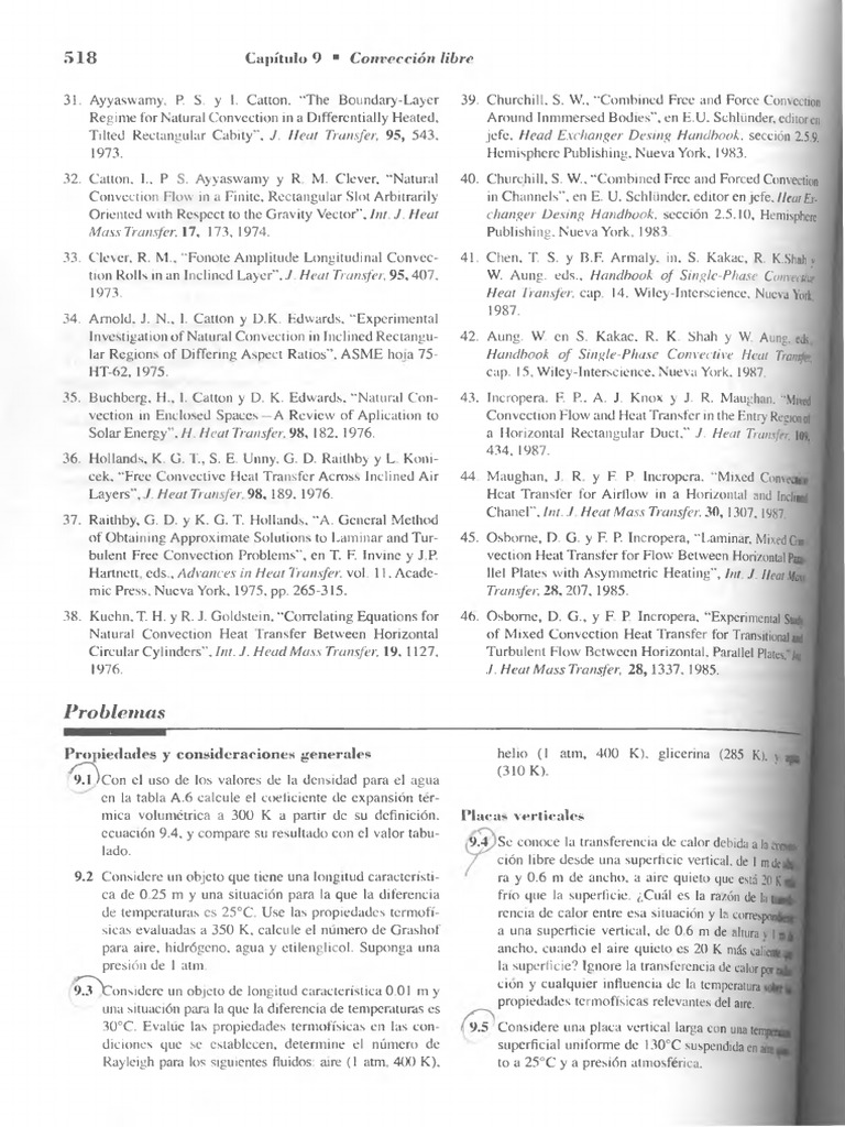 Capitulo 9 Incropera 4 Ed | PDF | Heat Transfer | Thermodynamics
