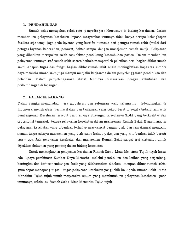 Kps 8.2 Program Diklat - Doc' | PDF