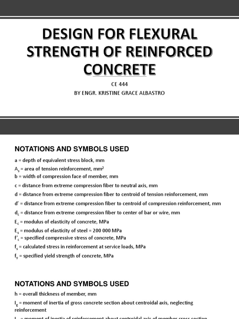 6 - Design in Flexure | PDF | Bending | Strength Of Materials