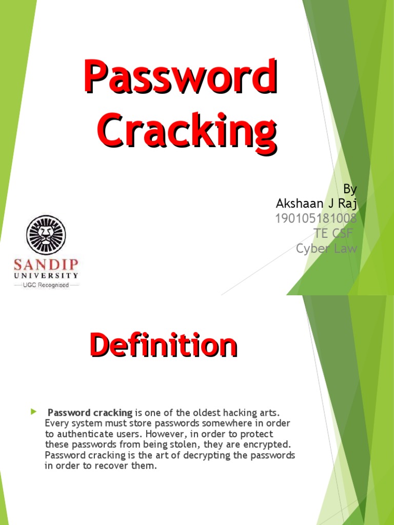 Password Cracking Powerpoint | PDF | Password | Security Technology