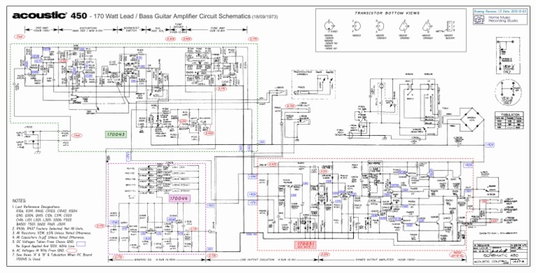 Acoustic Model 450 Schematic | PDF