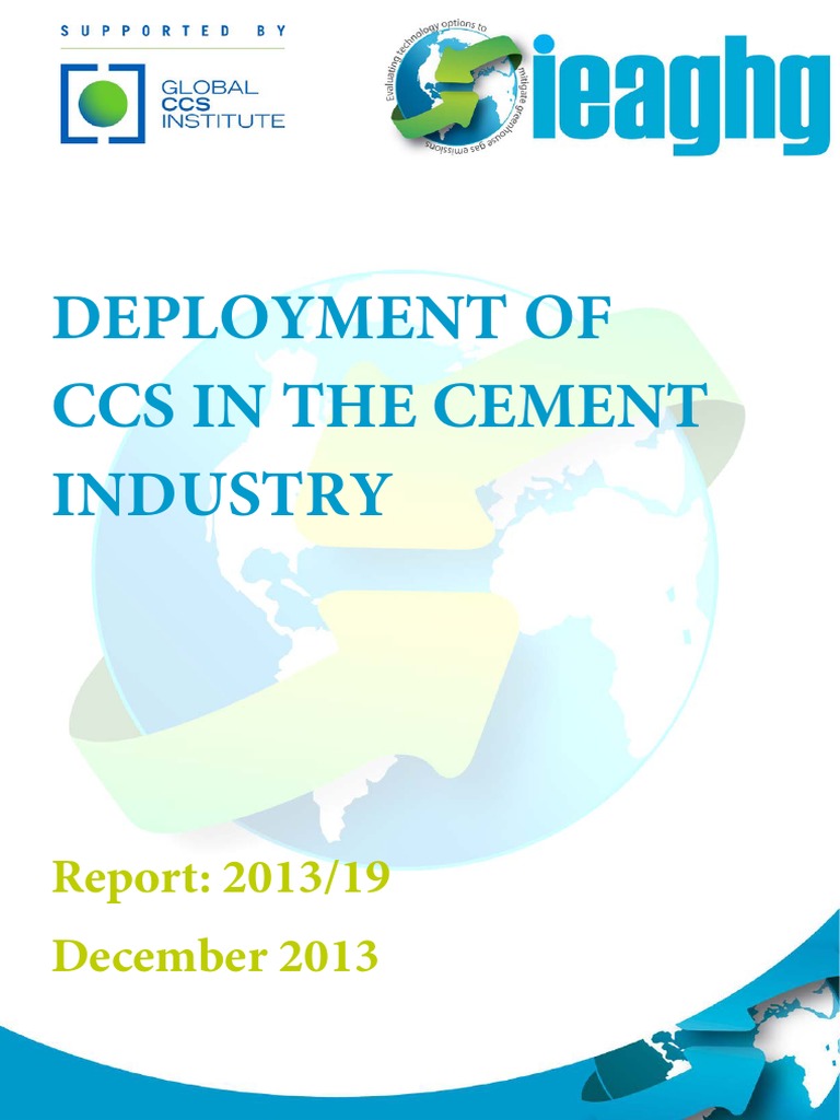Deployment of CCS in The Cement Industry | PDF | Carbon Capture And ...